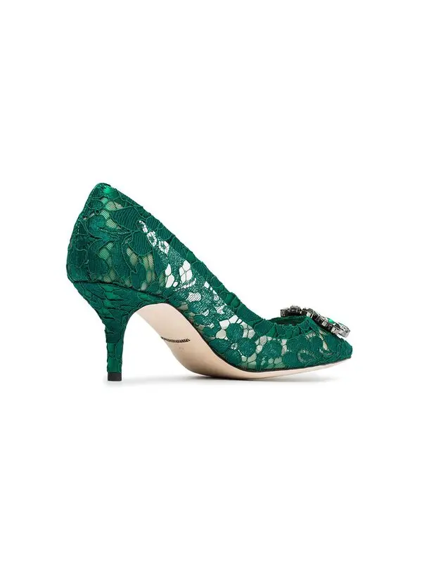 Dolce & Gabbana Rainbow Lace 60mm Brooch-detail Pumps