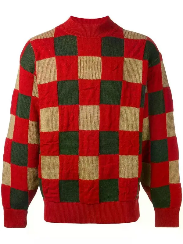 Issey Miyake Checked Jumper