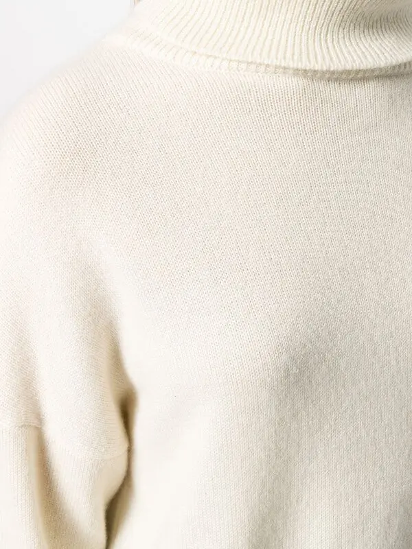 Chinti & Parker Roll Neck Cashmere Sweater - Neutrals