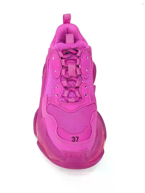 Balenciaga Triple S Clear Sole Sneakers - Pink