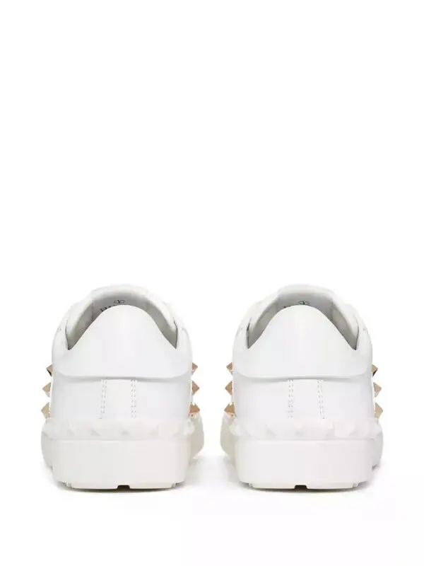 Valentino Garavani Calfskin Rockstud Untitled Sneakers - White