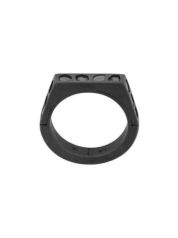 PARTS OF FOUR Sistema Mega Pavé Ring - Grey