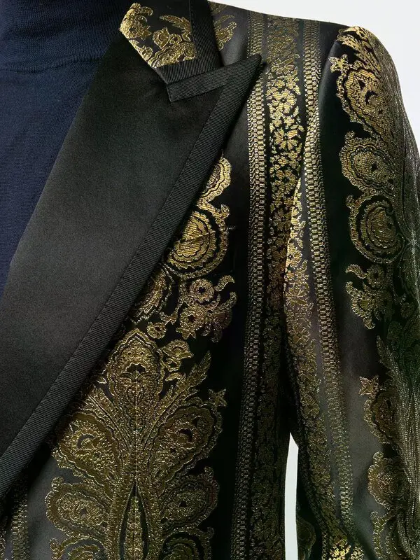 Dolce & Gabbana Jacquard Casino Tuxedo Jacket