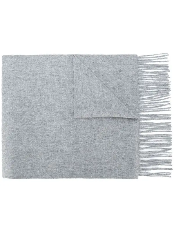 N.peal Knitted Cashmere Scarf - Grey