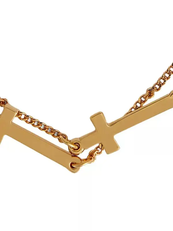 Dsquared2 Double Cross Bracelet - Metallic