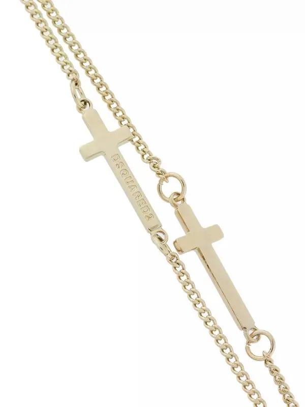 Dsquared2 Double Cross Bracelet - Metallic