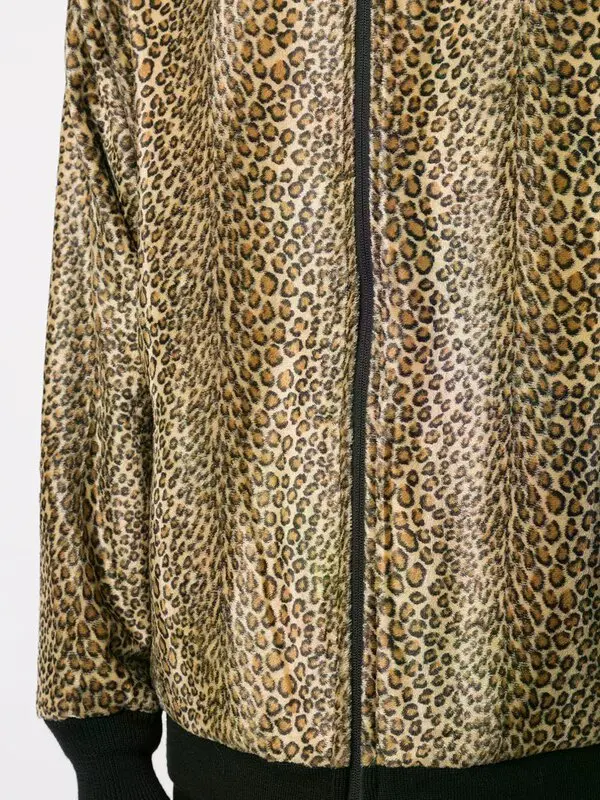 Needles Leopard-print Velour Bomber Jacket