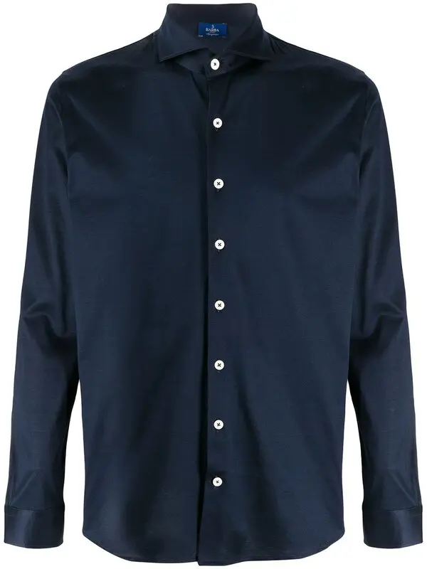 BARBA NAPOLI Spread Collar Shirt