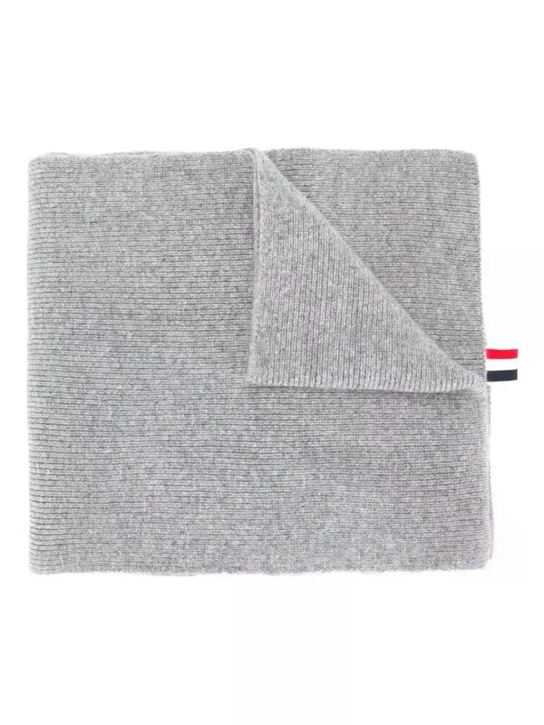 Thom Browne 4 stripe scarf グレー Thom Browne - 4-Stripe Scarf | HBX - Globally Curated