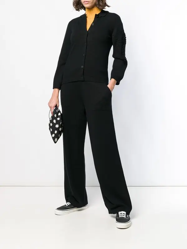 BARRIE Knitted Flared Trousers