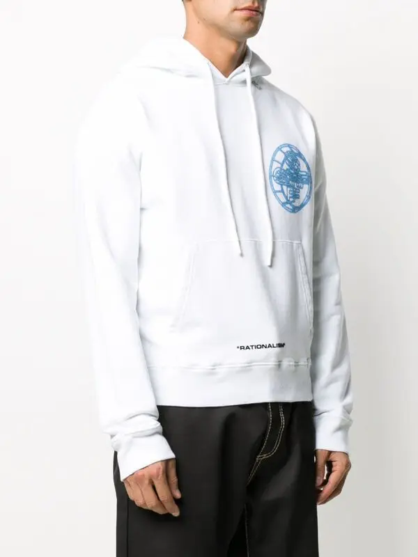 【新品】OFF WHITE 3D CROSSED HOODIE Off-White Off- 3d Crossed Off Hoodie In White - 54% Off | Editorialist