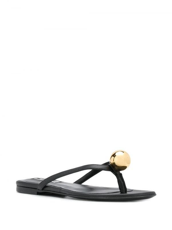 Black Point Toe Thong Strappy High Heel Sandal | PrettyLittleThing USA