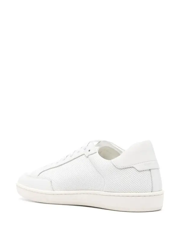 Saint Laurent Court Classic Sl/10 Leather Sneakers - White