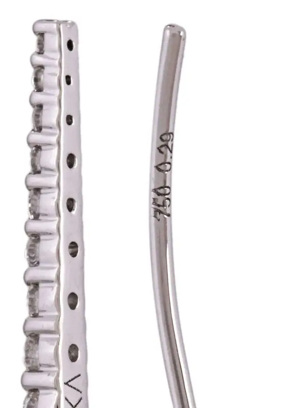 ALINKA 18kt White Gold Vera Diamond Cuff Earring - Metallic