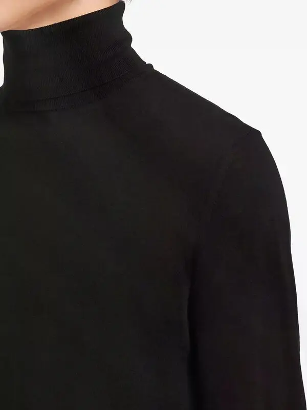 Prada Roll-neck Wool Jumper - Black