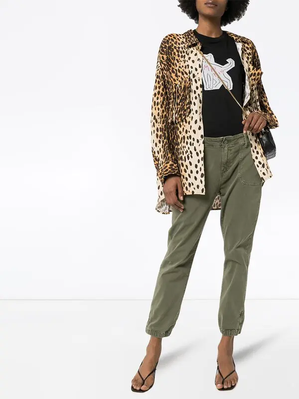 Paige Mayslie Cargo Trousers - Green