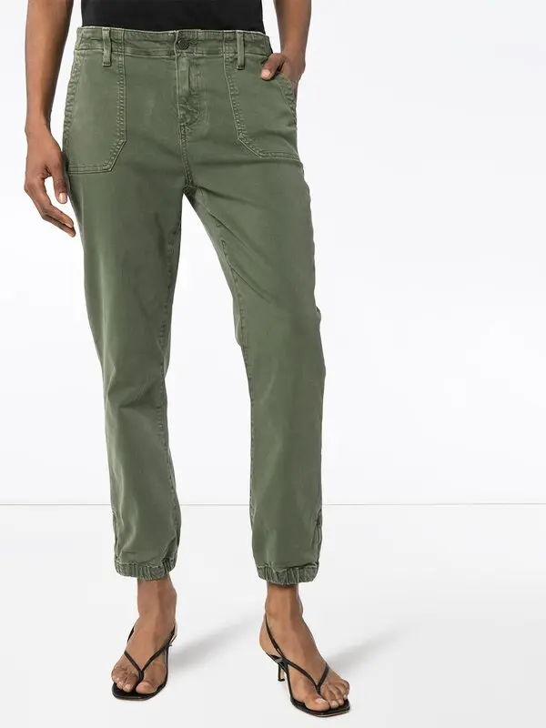 Paige Mayslie Cargo Trousers - Green