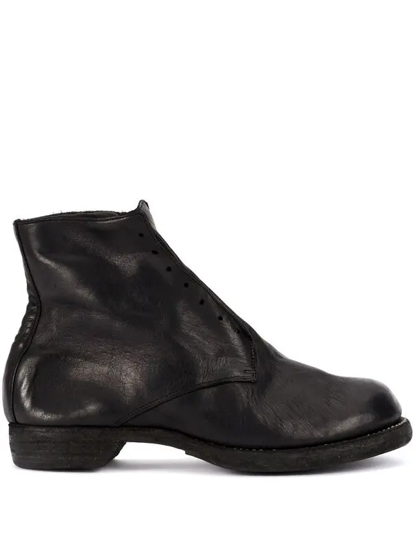 Guidi Slip-on Fitted Boots - Black