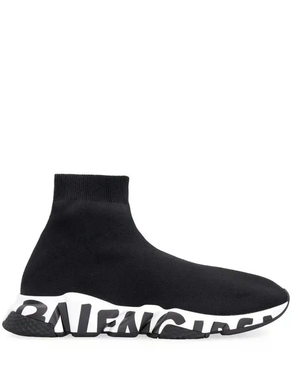 Balenciaga Speed Lace-up Sneakers - Black