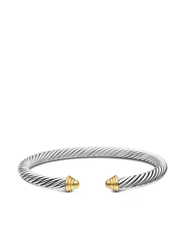 David Yurman 14kt Yellow And Sterling Silver Classic Cable Bracelet - Gold