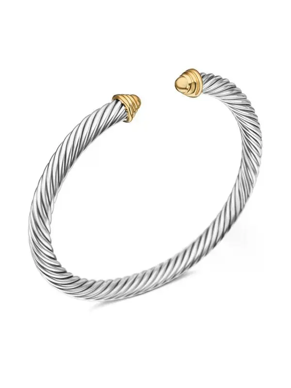 David Yurman 14kt Yellow And Sterling Silver Classic Cable Bracelet - Gold