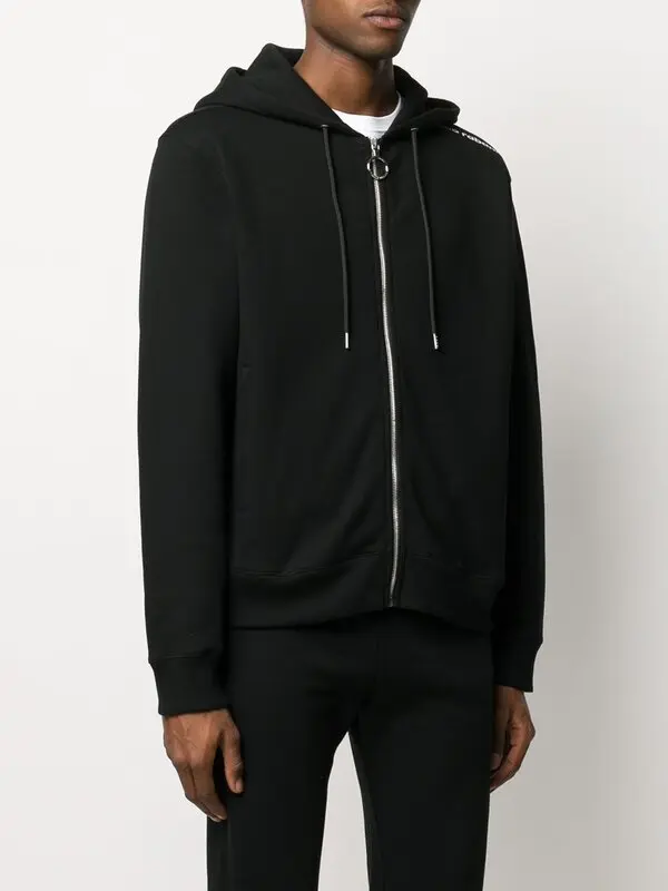 Rabanne Logo Shoulder Zip-up Cardigan