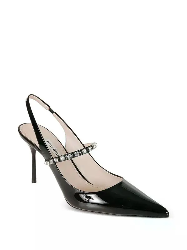 Miu Miu Patent Leather Slingbacks Pumps