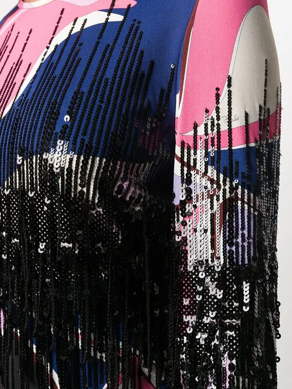 knee length dresses for ladies Vintage 2000s y2k Blue Jersey Pucci Print Mini Dress, Small/Medium – Ian  Drummond Vintage