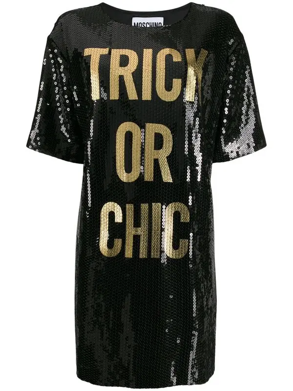 Moschino Sequined T-shirt Dress
