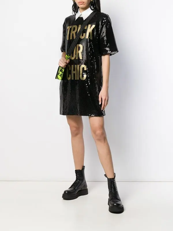 Moschino Sequined T-shirt Dress