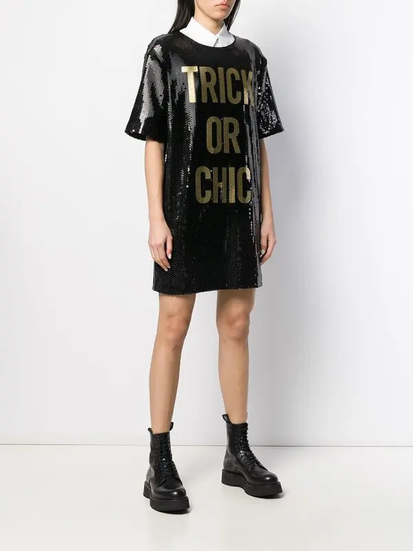 Moschino Sequined T-shirt Dress
