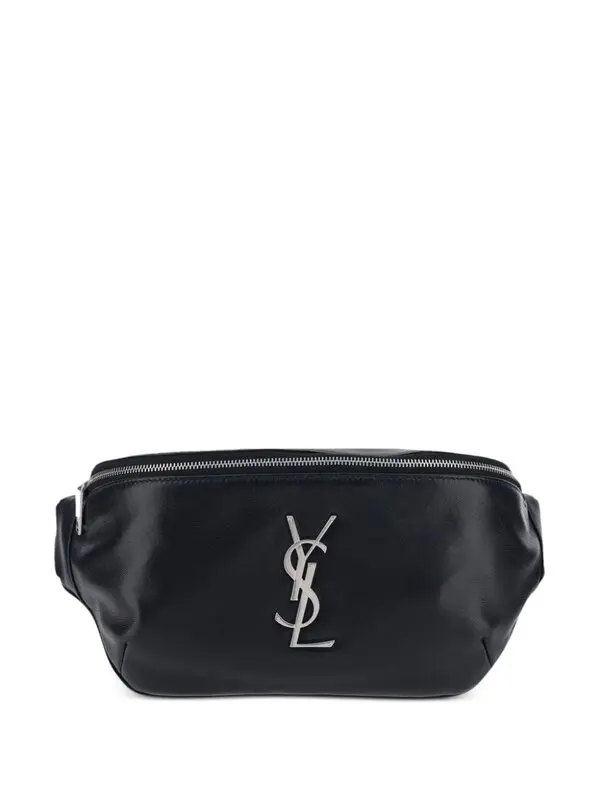 Saint Laurent Leather Belt Bag - Black