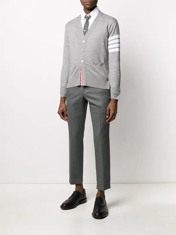 Thom Browne 4-bar V-neck Cardigan