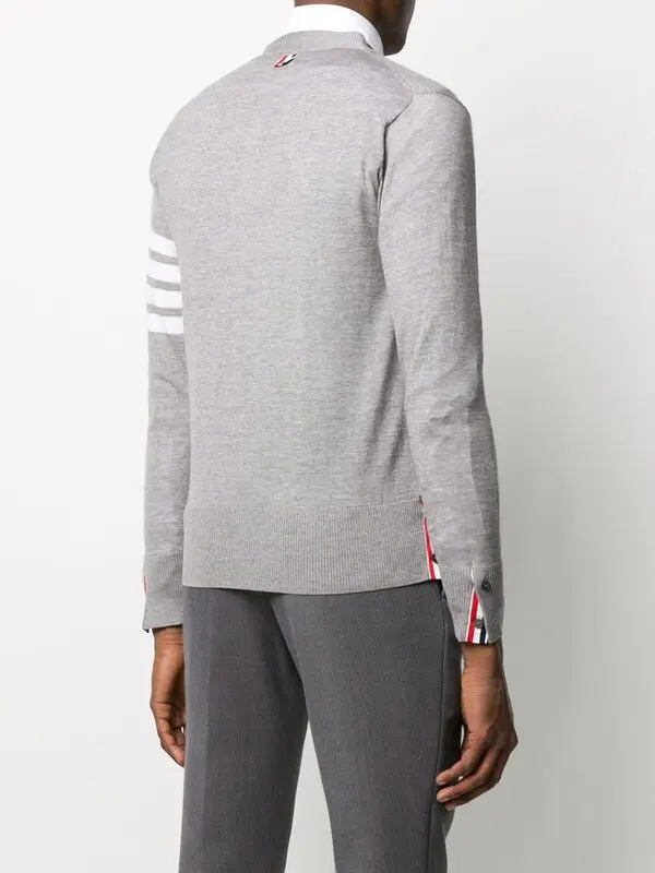 Thom Browne 4-bar V-neck Cardigan