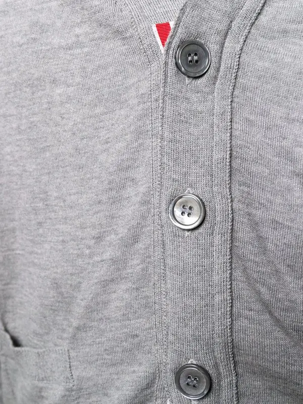Thom Browne 4-bar V-neck Cardigan