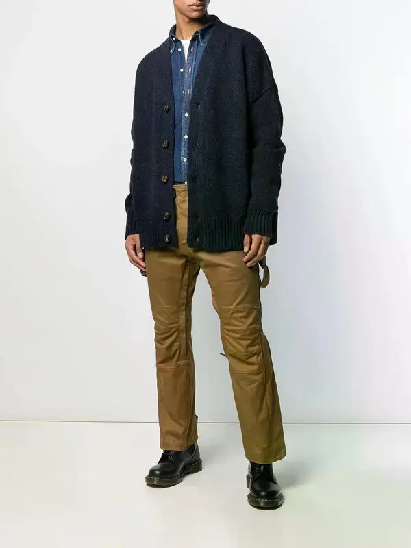 Dsquared2 Zip Detail Cargo Trousers With Suspenders
