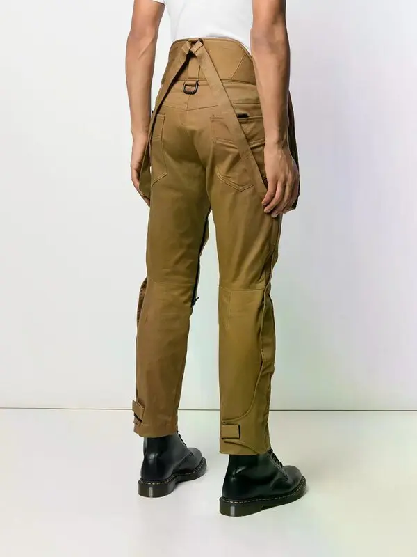 Dsquared2 Zip Detail Cargo Trousers With Suspenders