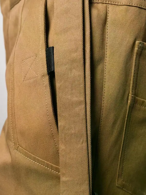Dsquared2 Zip Detail Cargo Trousers With Suspenders