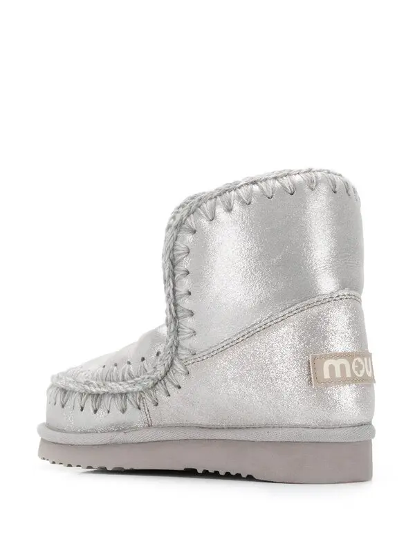 Mou Crochet Trim Snow Boots