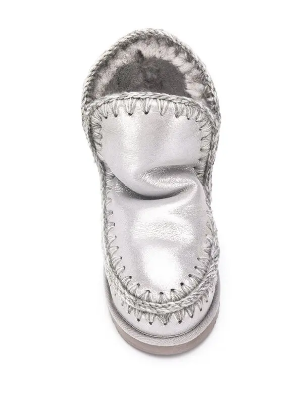 Mou Crochet Trim Snow Boots