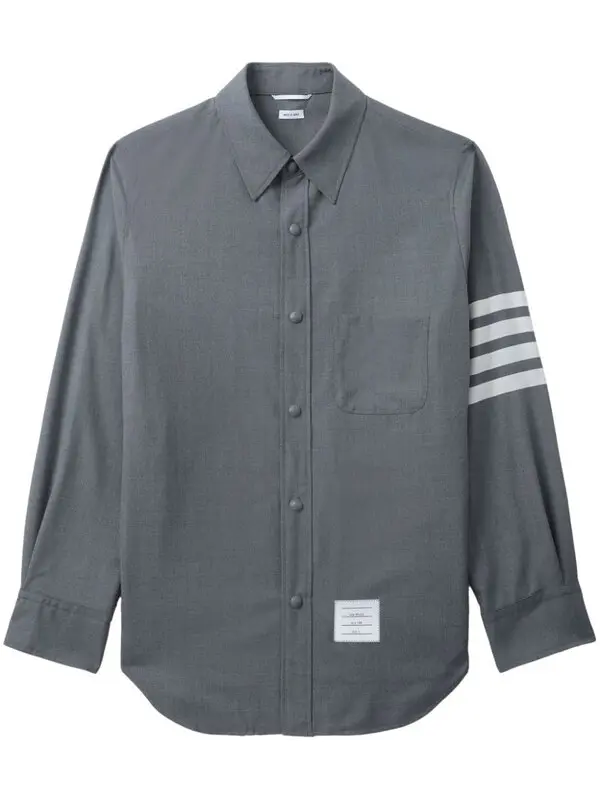 Thom Browne Snap Front Shirt Jacket