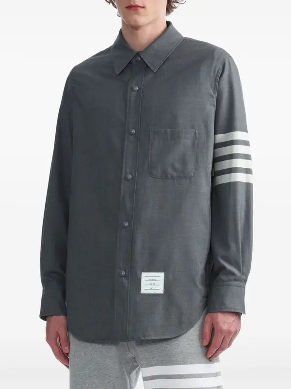 Thom Browne Snap Front Shirt Jacket