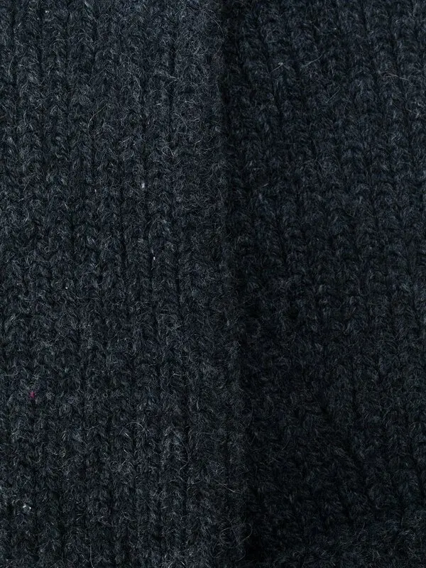 N.peal Ribbed Gloves - Grey