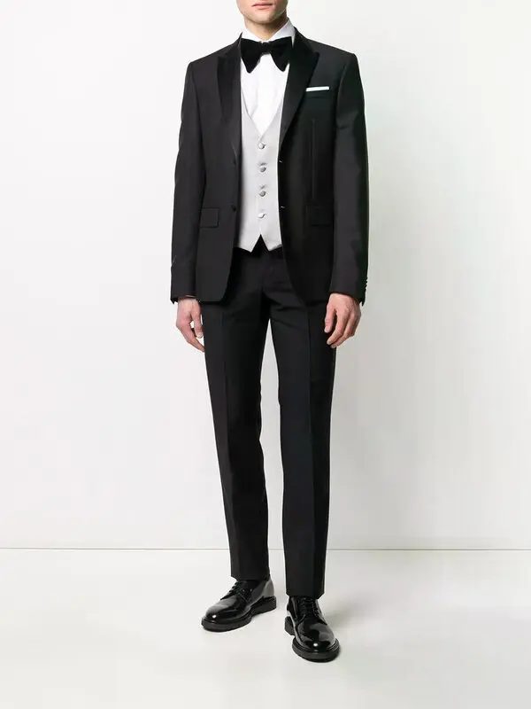 DELL'OGLIO Single-breasted Tailored Waistcoat - Grey