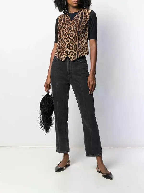 Dolce & Gabbana Leopard Print Waistcoat