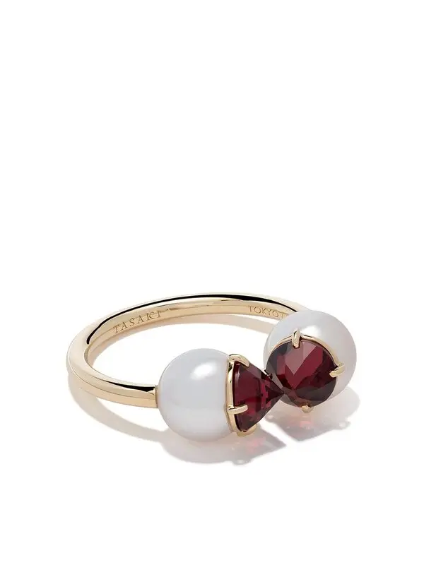 TASAKI Refined Rebellion Garnet Ring - Gold