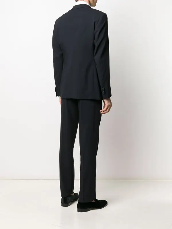 Giorgio Armani Single-breasted Wool Suit - Blue