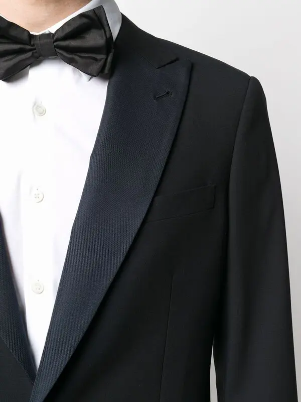 Giorgio Armani Single-breasted Wool Suit - Blue