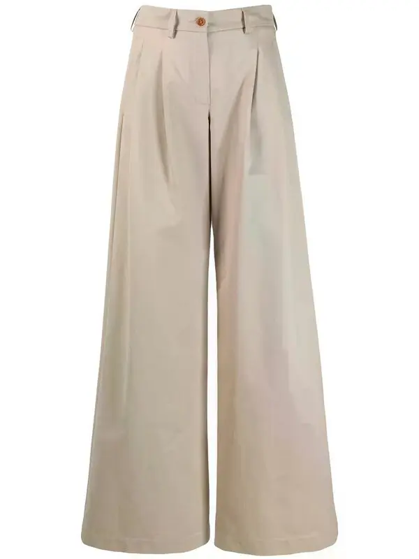 MAISON JEJIA Katherine Wide Leg Trousers - Neutrals