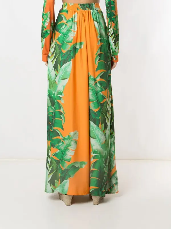 AMIR SLAMA Printed Maxi Skirt